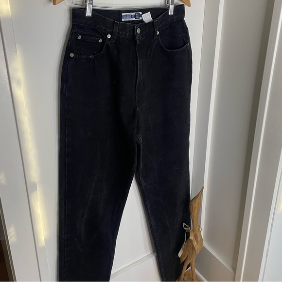 GAP | Jeans | 9s Vtg Gap Mom Jeans Black High Rise 2 Long | Poshmark